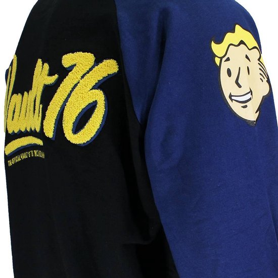 Fallout 76 College Varsity Vest Jas Zwart / Blauw | bol