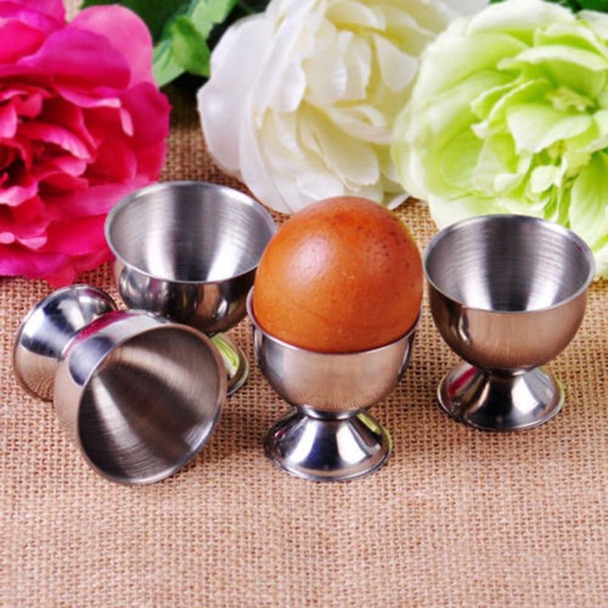 WiseGoods - Eierdopjes - Eierdoppen Set van 4 Stuks - Eierhouder ...