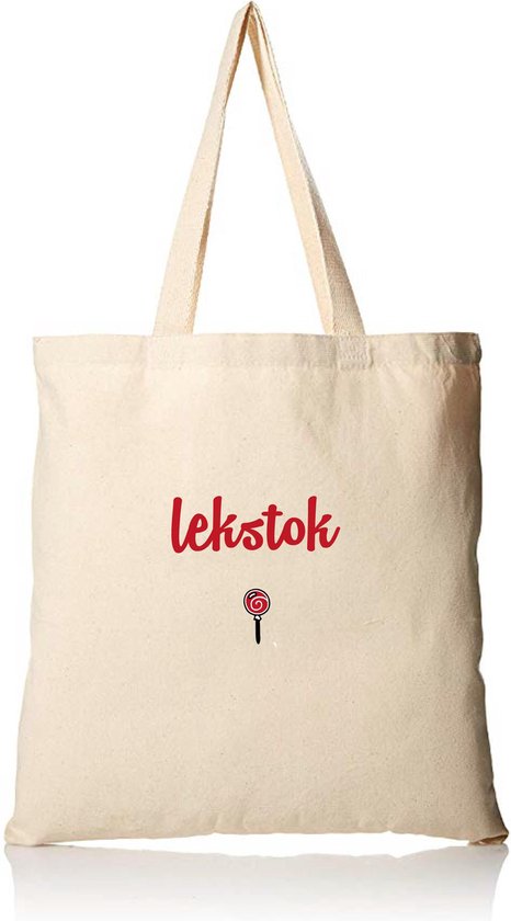 Totebag Lekstok - VOEL - 38 X 42 cm - 10 liter - natural | bol.com