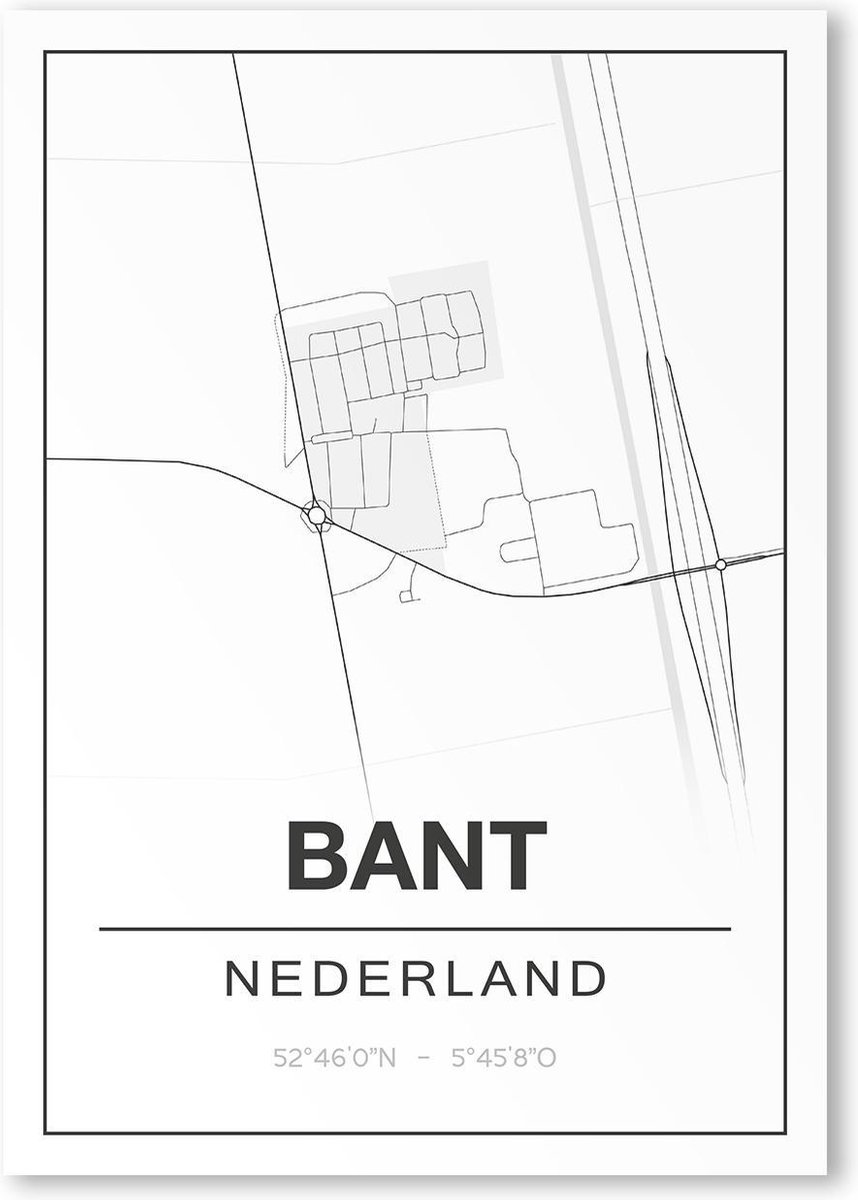 Poster/plattegrond BANT - 30x40cm | bol.com
