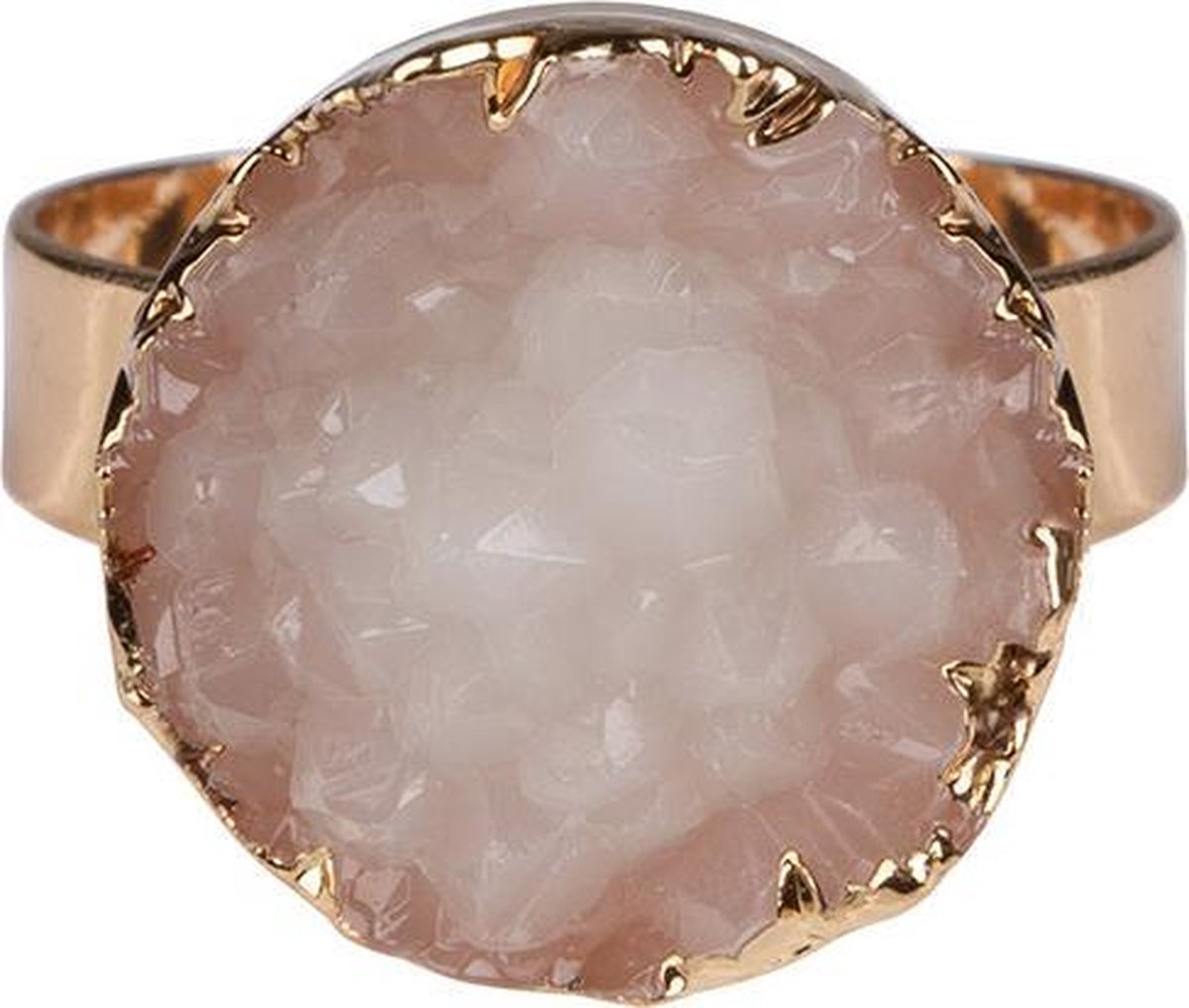 Chic by Lirette - Adjustable Crystal Ring - Verstelbare Crystal Ring Roze inc.... | bol.com