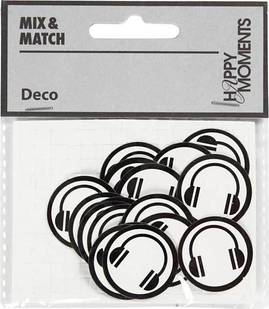 Label. wit/zwart. d 25 mm. 20 stuk/ 1 doos | bol.com