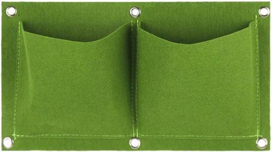 Verticale tuin 2 plantzakken - Groen - Vilt | bol