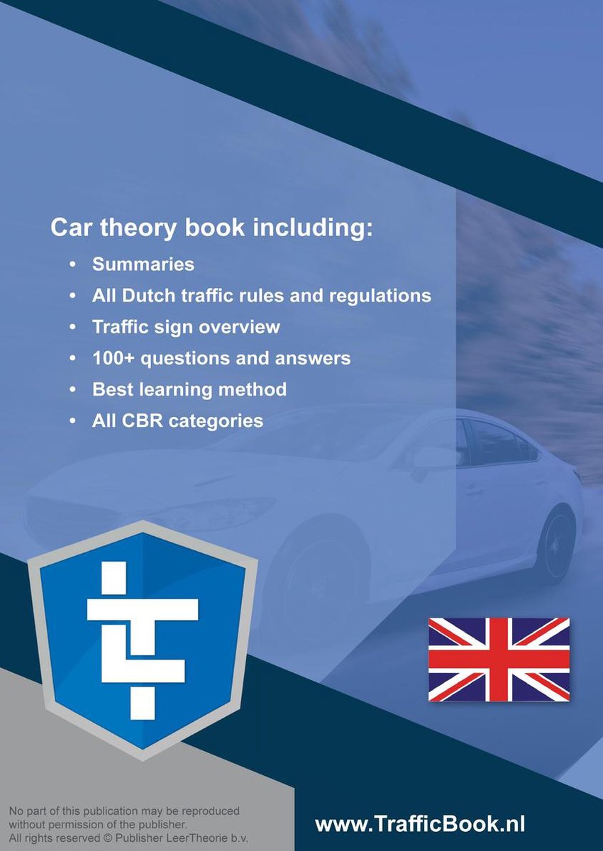 English Car Theory Book 2019 - Auto Theorieboek Engels 2019 - Dutch ...