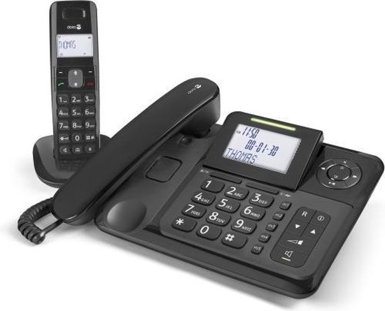 Doro COMFORT4005 Vaste + DECT Telefoon Zwart | bol