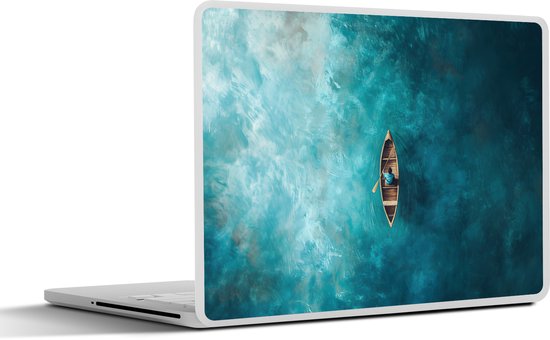 Laptop sticker - 11.6 inch - Bootje - Water - Blauw - 30x21cm ...