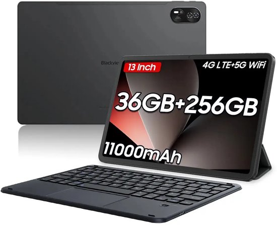 Blackview MEGA 8 Android 15 Tablet - 13 Inch - 36GB RAM - 256GB - 4G ...
