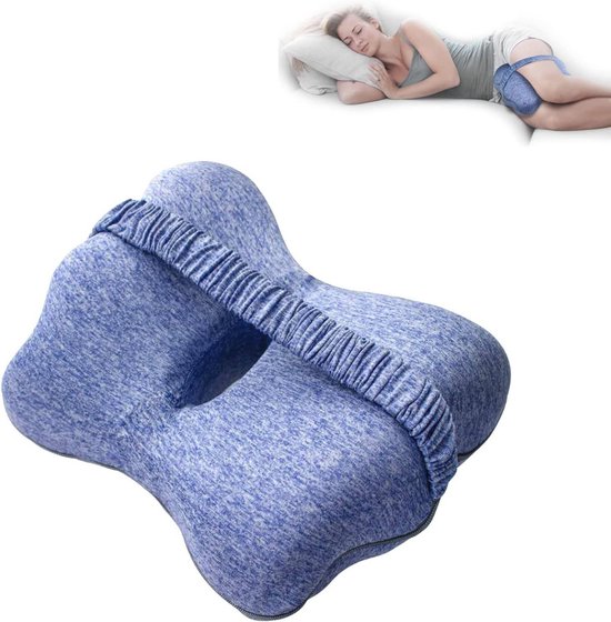Kniekussen voor zijslapers - Traagschuim Zijslaapkussen voor Comfortabele Slaap | bol