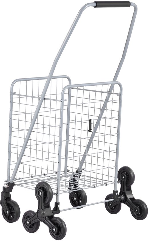 Boodschappenwagen, 45 L Traplopende Boodschappenwagen Met 360 ...