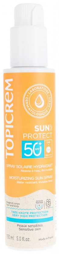 Topicrem Sun Protect Hydraterende Zonne Spray SPF50+ 150 ml | bol