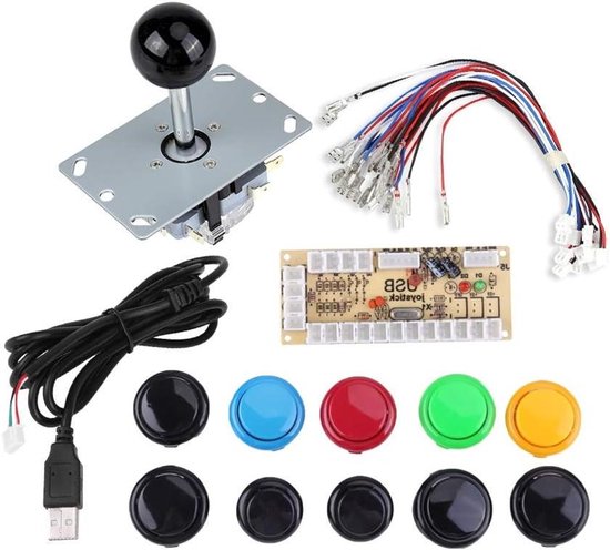 Joystick Zero Delay Arcade Game DIY Kits - Onderdelen 10 Button Joystick USB Encoder... | bol