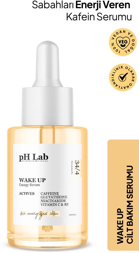 Ph Lab - Wake Up Energy Serum, Cafeïne Serum, Opgeblazen Huid Tint ...