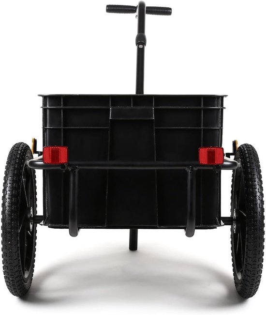 Fietskar Bagage - Fietsaanhanger - Aanhangwagen Fiets - 70L | bol