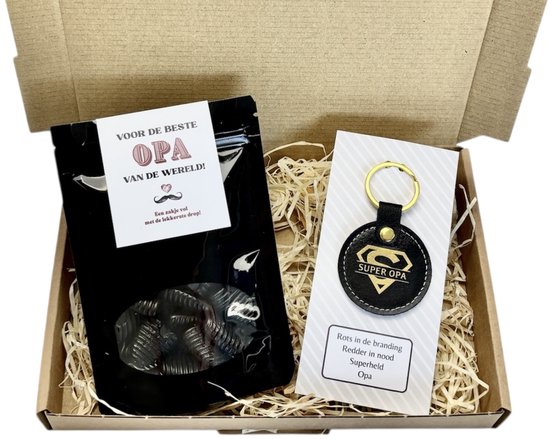Cadeau Beste Opa | Super Opa | Drop en Sleutelhanger | Vaderdag ...