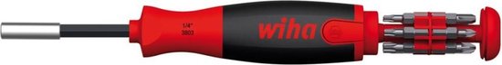Wiha Schroevendraaier met bitmagazijn 1/4" SB 3803 02-021 | bol.com