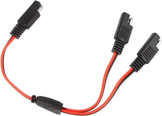 SAE DC Power Automotive Connector Cord Cable Y Splitter - 1 to 2 SAE ...