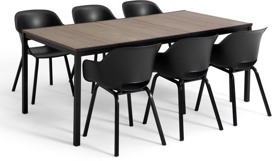 Keter Porto Diningset - Signature Porto Tafel en 6 Noa Tuinstoelen ...