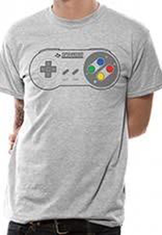 NINTENDO - SNES T-Shirt LIGHT GREY | bol.com