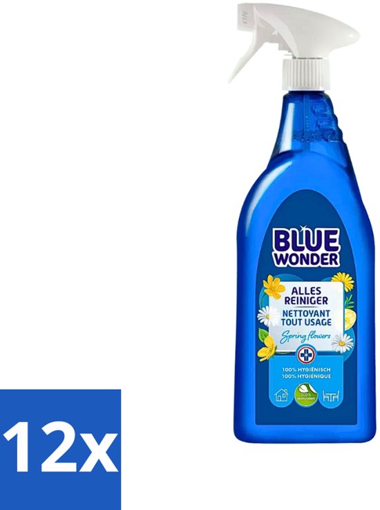 Blue Wonder Allesreiniger Spray 750 ml - Voordeelverpakking - 12 stuks ...