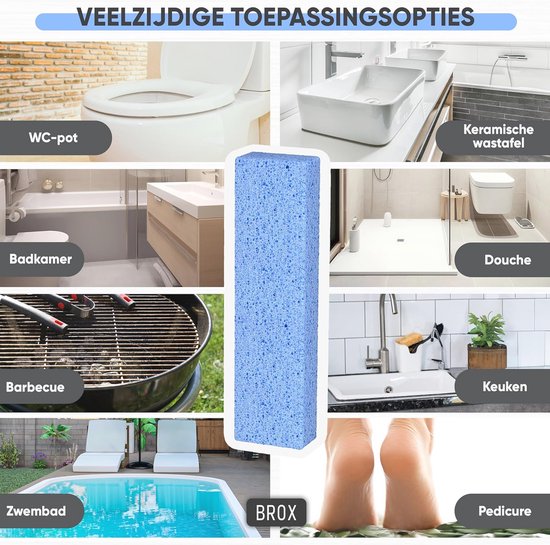 Reinigingssteen voor Toilet en Badkamer - 5 Stuks, Effectieve Kalk- en ...