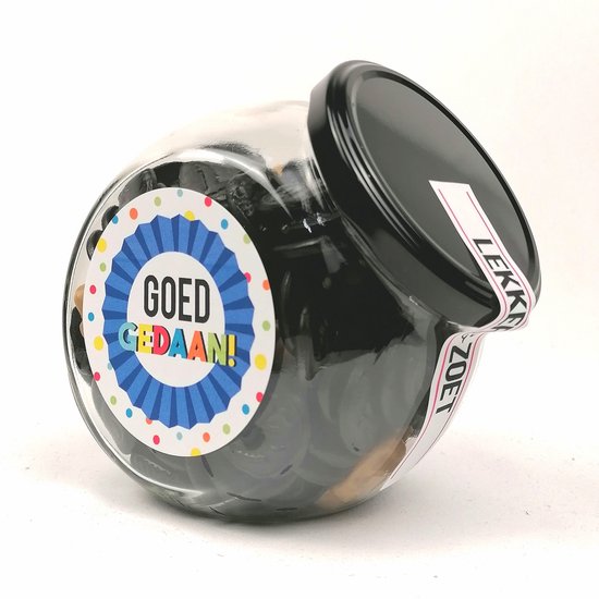 Geslaagd cadeau eindexamen - geslaagd snoeppot - Goed gedaan - drop ...