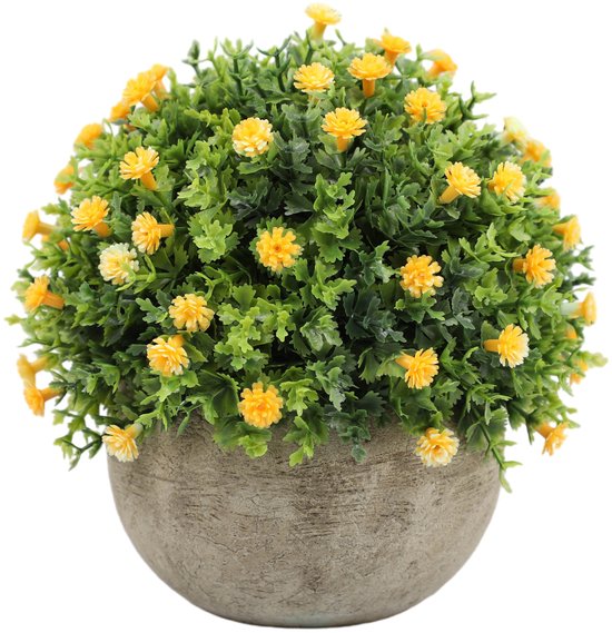 Kunstgras in Pot - Kunstmatige Mini Planten voor Binnen - Decoratief ...