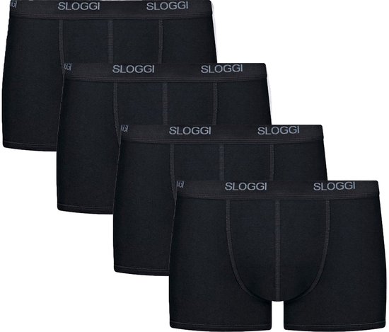 Sloggi - Basic Short 4-pack - Zwart | bol