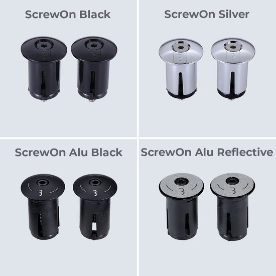 BBB Cycling Aluminium Stuurdoppen Fiets ScrewOn - Aluminium End Caps ...