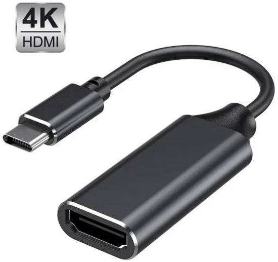 USB-C naar HDMI Adapter - Ondersteunt 4K 30Hz - Converter - Type C to HDMI -... | bol