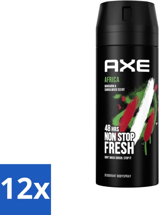 Axe - Deodorant Bodyspray - 48hrs Non Stop Fresh - Africa - Mandarin ...