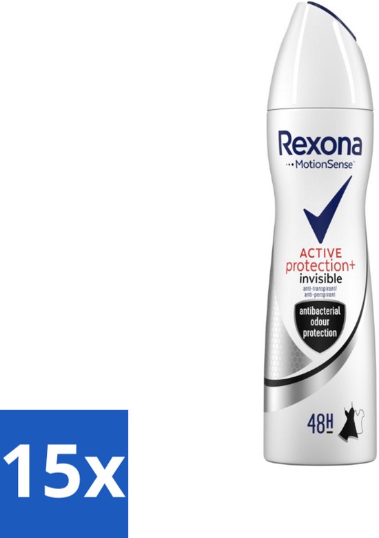 Rexona - Active Protection+ Invisible - Deodorant Spray - Anti-transpirant - 150 ml -... | bol