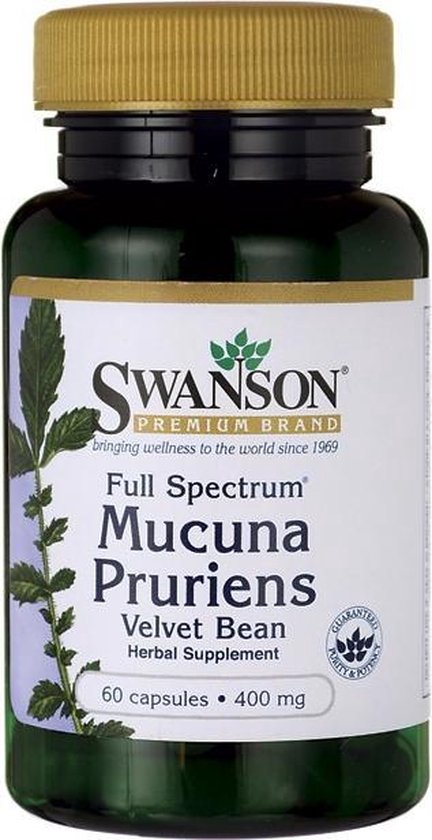 Supplementen - Mucuna Pruriens 350mg - 200 Capsules - Swanson | bol