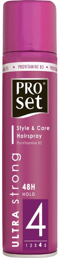 Proset - Haarspray - Ultra Sterk - 48 uur Werking - 250 ml - Bulkverpakking - 25 stuks | bol