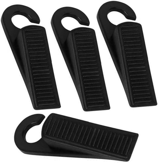 Wig deurstopper 4 stuks - antislip krasbestendig rubber - ideaal voor ...