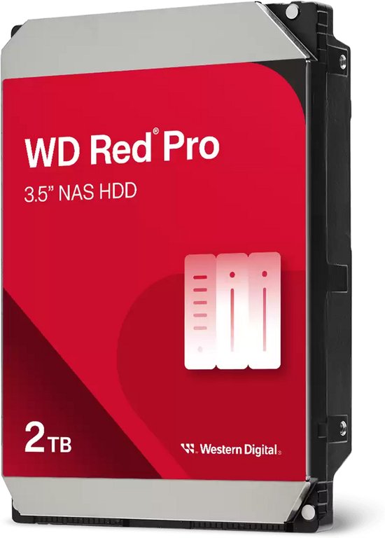 Western Digital Red Pro - Interne Harde Schijf - NAS HDD - 64MB Cache - 2 TB | bol