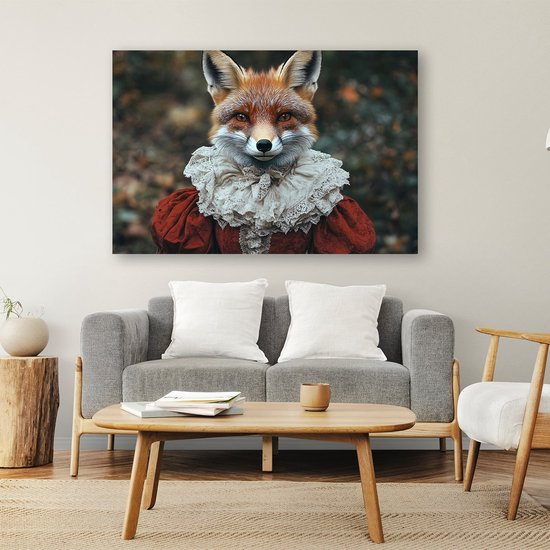 Vos in Victoriaanse stijl - Vos muurdecoratie - Posters dieren ...