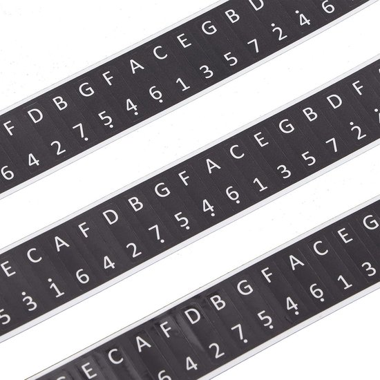 17 Key Kalimba-sticker hoge hechting Papiermateriaal Toetsen Stickers ...