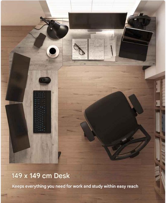 Computer Bureau - L-Vorm - Hoekbureau - Gaming Tafel - Computer Tafel ...