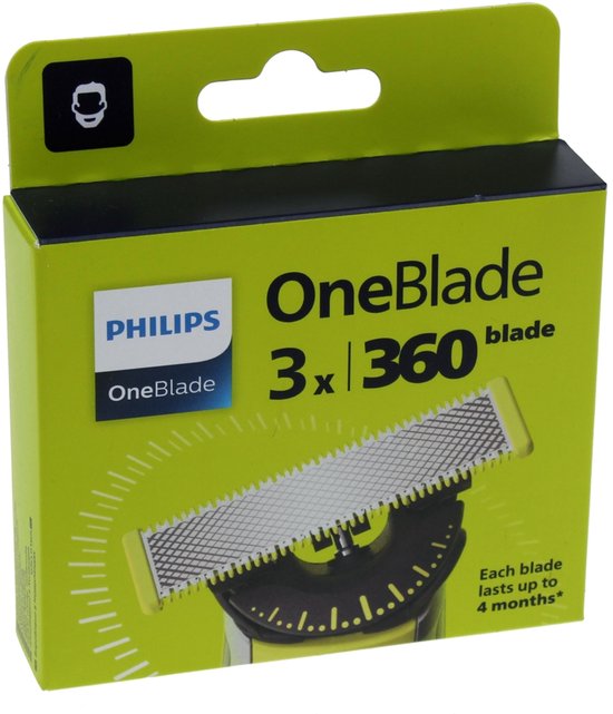 Philips OneBlade 360 Blade - Vervangmesjes - 3 stuks - QP430/50 | bol