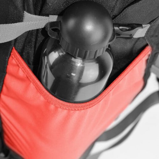 Husky rugzak Expeditie Samont backpack 60 + 10 liter - Zwart met Rood | bol