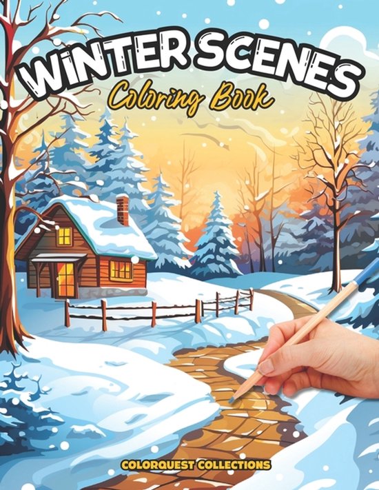 Winter Scenes Coloring- Winter Scenes Coloring Book, Hey Sup Bye ...