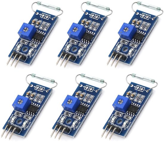 6 stuks Reed Sensormodule glazen rieten schakelaar magneetschakelaar module voor... | bol