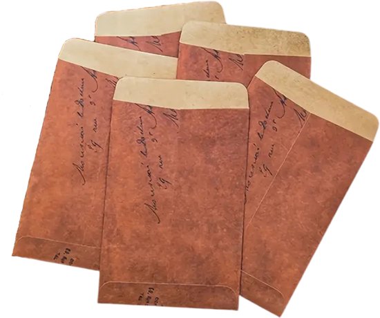 Set 10 grote Enveloppen Vintage - bruin - 16x27 cm - stevige envelop ...