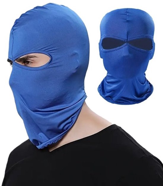 Balaclava Muts 2 Gaten I Bivakmuts I Skimuts I Muts Motor I Blauw | bol