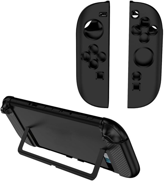 TPU Silicone Hoes / Skin geschikt voor Nintendo Switch 2 Joy-Con Controllers - Zwart | bol