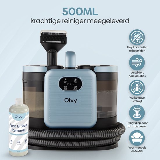 Olvy Tapijtreiniger PRO - Stoomreiniger - Meubelreiniger - 100° Stoom ...