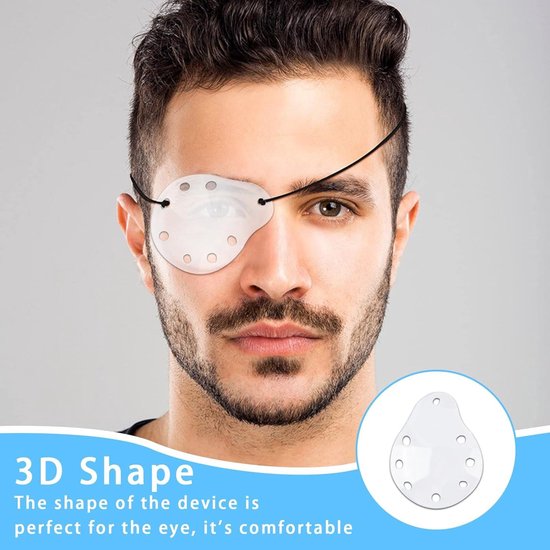 Cache-œil en plastique pour adultes après une opération de la cataracte ...