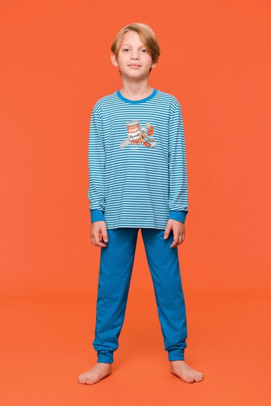 Woody pyjama jongens - blauw gestreept - hermietkreeft - 251-10-PLC-S ...