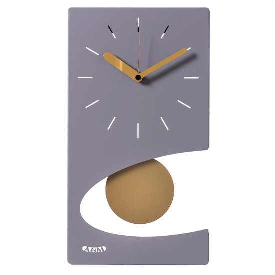 Wandklok met slinger MODERN DESIGN | bol