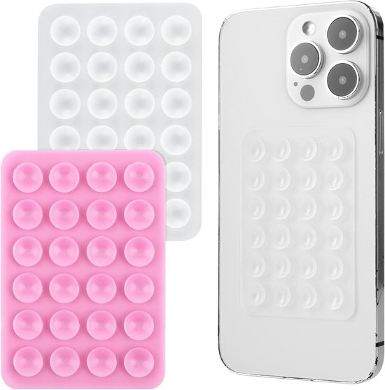 - 2 stuks siliconen zuignappen voor mobiele telefoonhouder ...